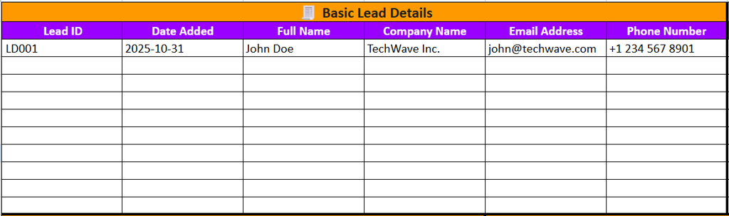 Lead Management Template: Free Download | Fulfyld